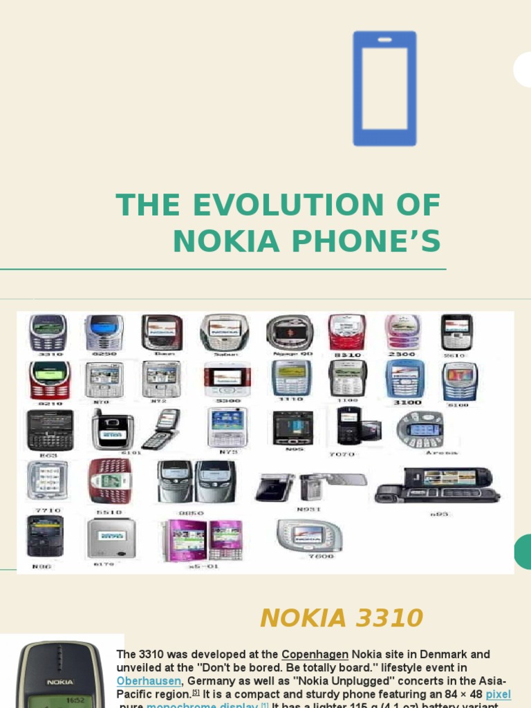 The Evolution of Nokia Phone'S | PDF | Portable Computers | Technology ...