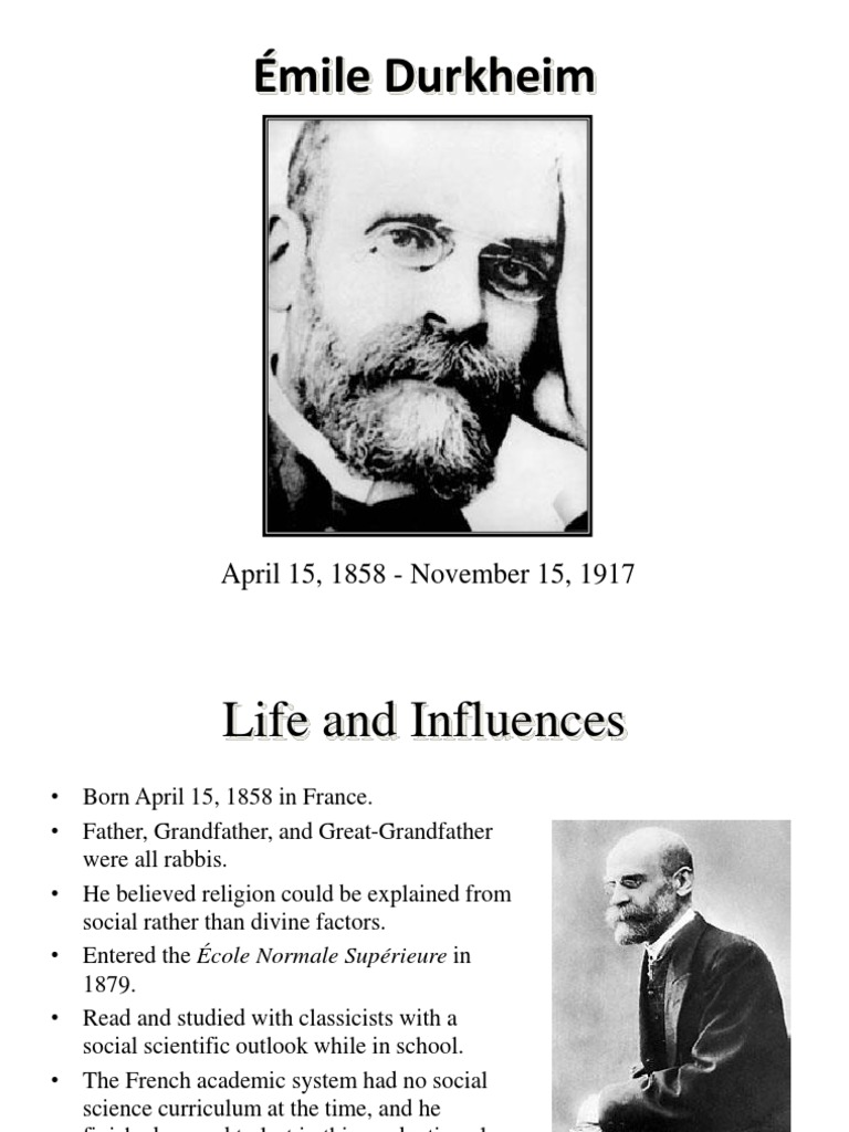 Durkheim Full+ | Émile Durkheim | Sociological Theories