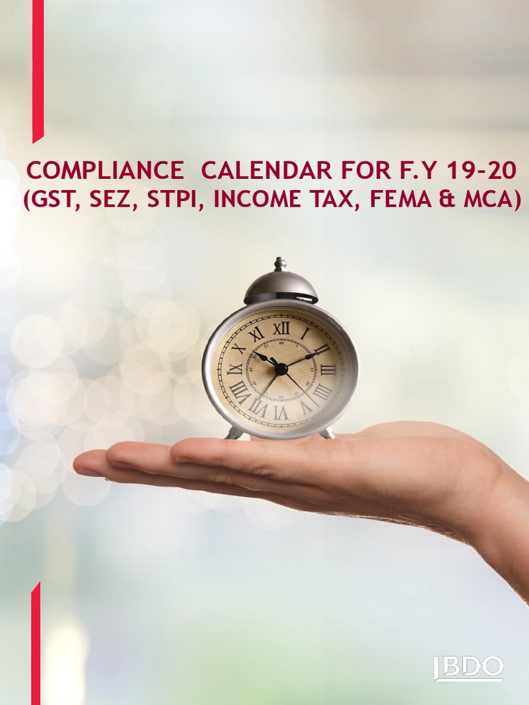 Consolidated Compliance Calendar Final | PDF | Small And Medium Sized ...