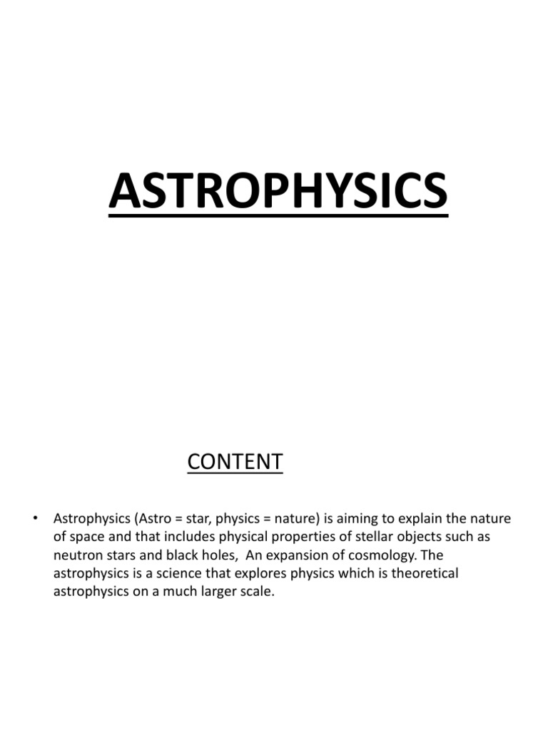 ASTROPHYSICS | Download Free PDF | Astrophysics | Astronomy