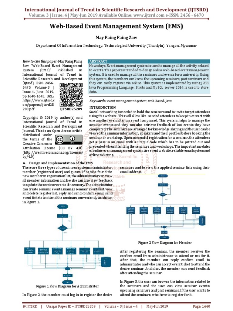 Web Based Event Management System EMS | PDF | Menu | Web Application