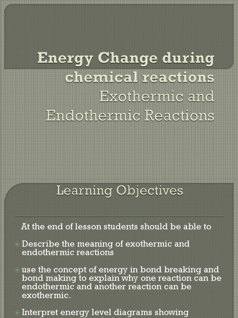 Energy Changes Presentation | Download Free PDF | Combustion | Chemical ...