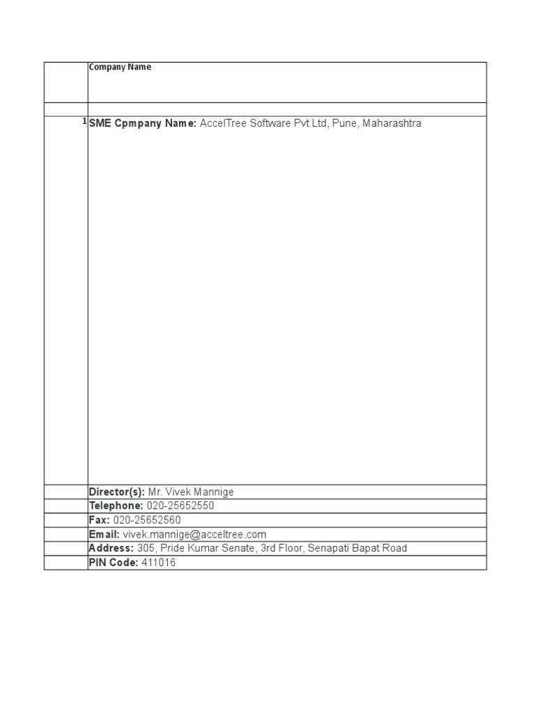 Sme New List | PDF | Software Development | Business Process