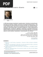 Geriatric Giants | PDF | Geriatrics | Medicine