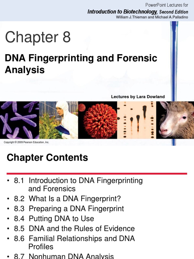 DNA Fingerprinting and Forensic Analysis: Introduction To Biotechnology ...