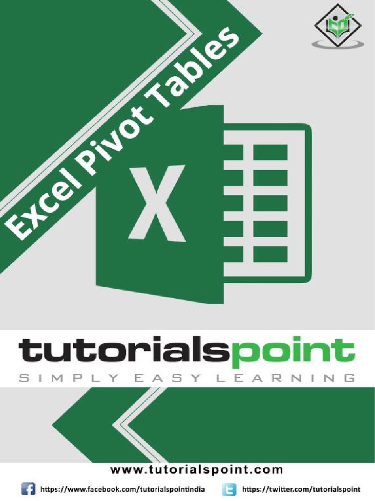 Excel Pivot Tables Tutorial | PDF | Microsoft Excel | Software