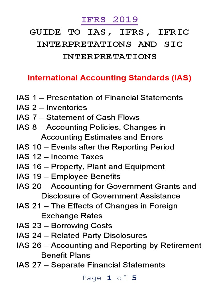 2019 Ifrs Guide | Download Free PDF | International Financial Reporting ...