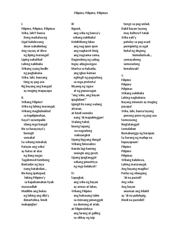 Filipino, Pilipino, Pilipinas | PDF