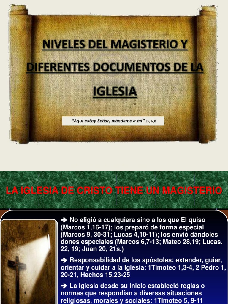 Niveles y Magisterio de la Iglesia Católica | PDF | Papa | obispo