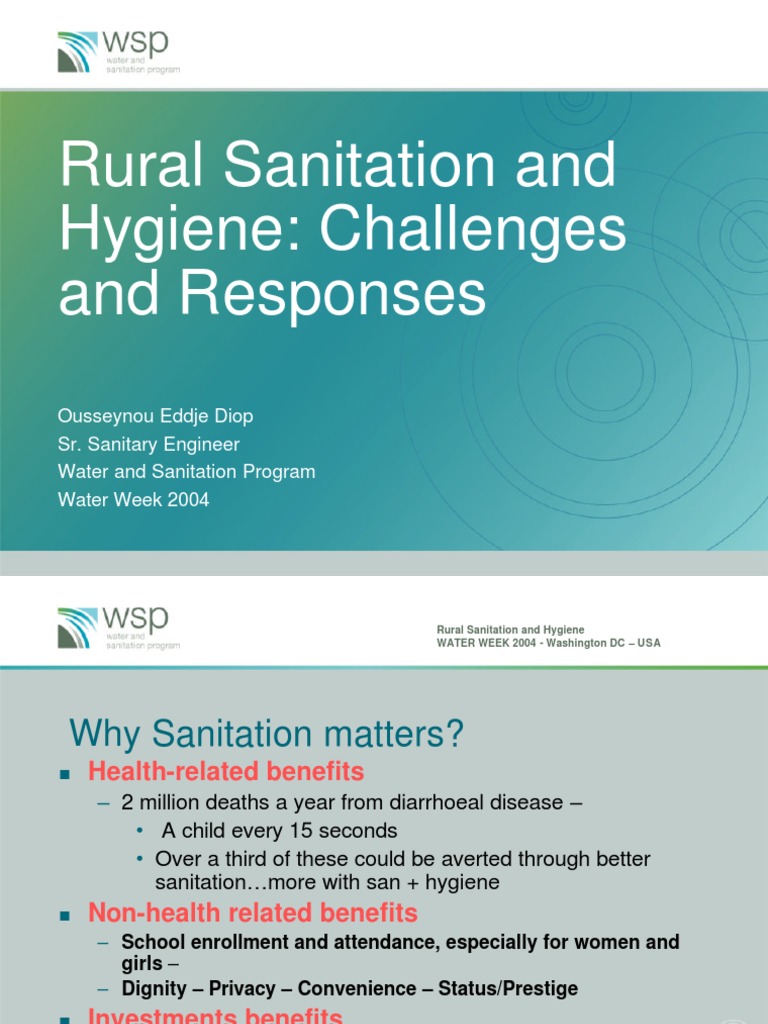 Rural Sanitation and Hygiene: Challenges and Responses | PDF ...