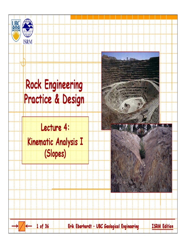 Rock Engineering Rock Engineering Practice & Design Practice & Design ...