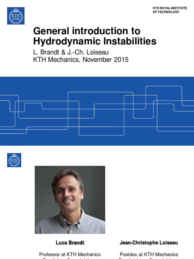 General Introduction To Hydrodynamic Instabilities | PDF | Stability ...