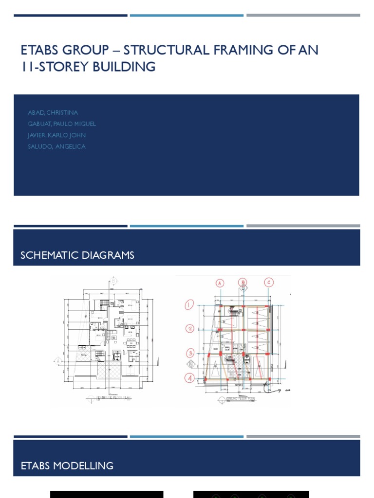 ETABS Modeling for 11-Storey Building | PDF