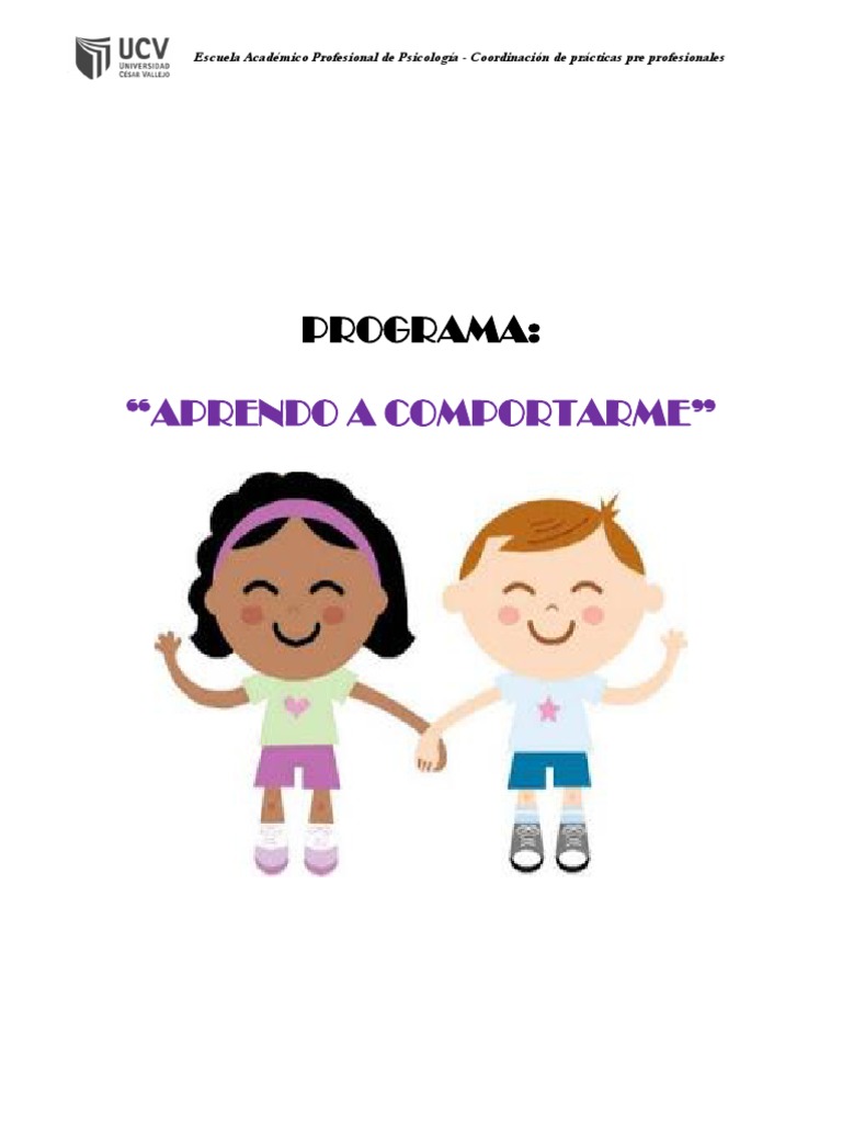 Programa de Modificación de Conducta | PDF | Sicología | Evaluación