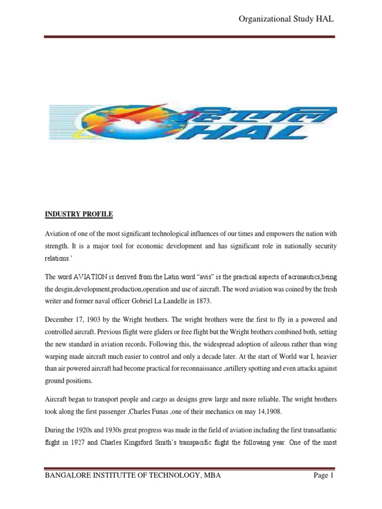 Organizational Study HAL | PDF | Computing And Information Technology ...