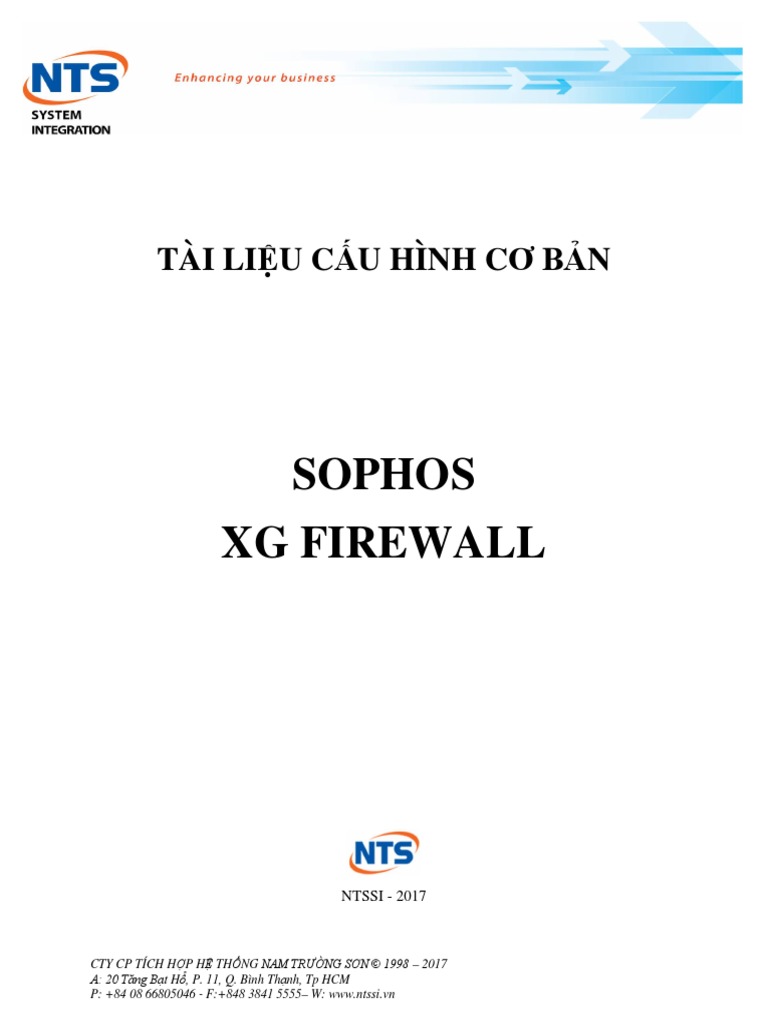 XG Basic Sophos XG Firewall Configuration | PDF
