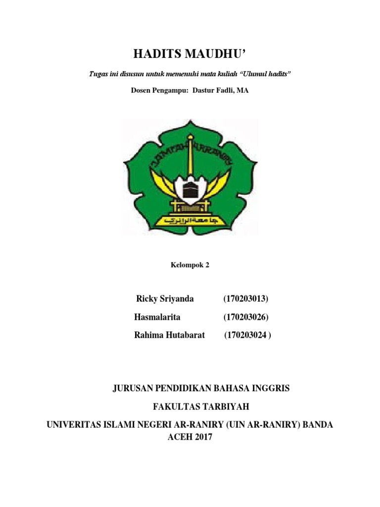 Hadist Maudhu' | PDF
