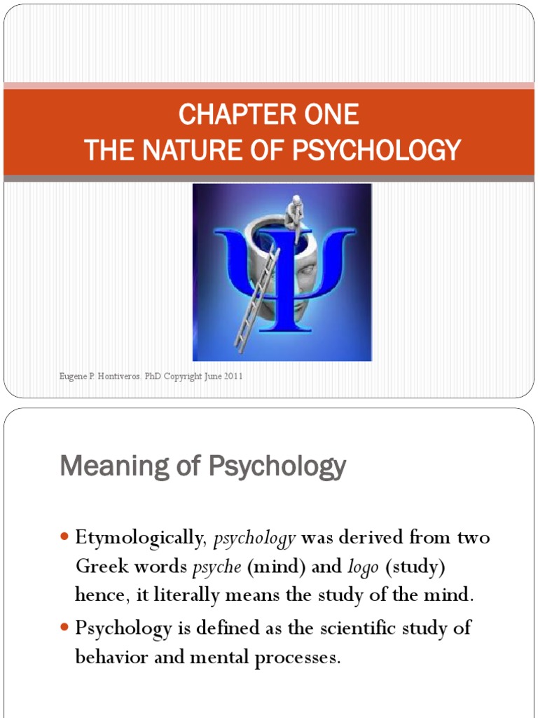 1 Nature of Psychology | PDF | Id | Correlation And Dependence