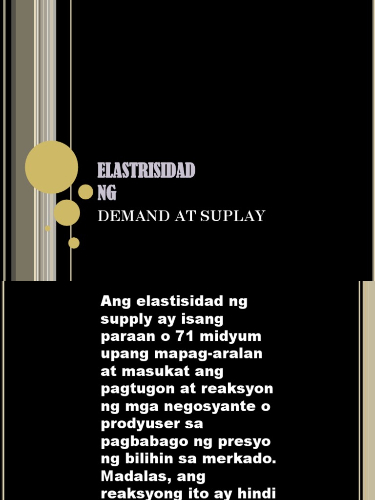 Elastisidad NG Demand at Suplay | PDF