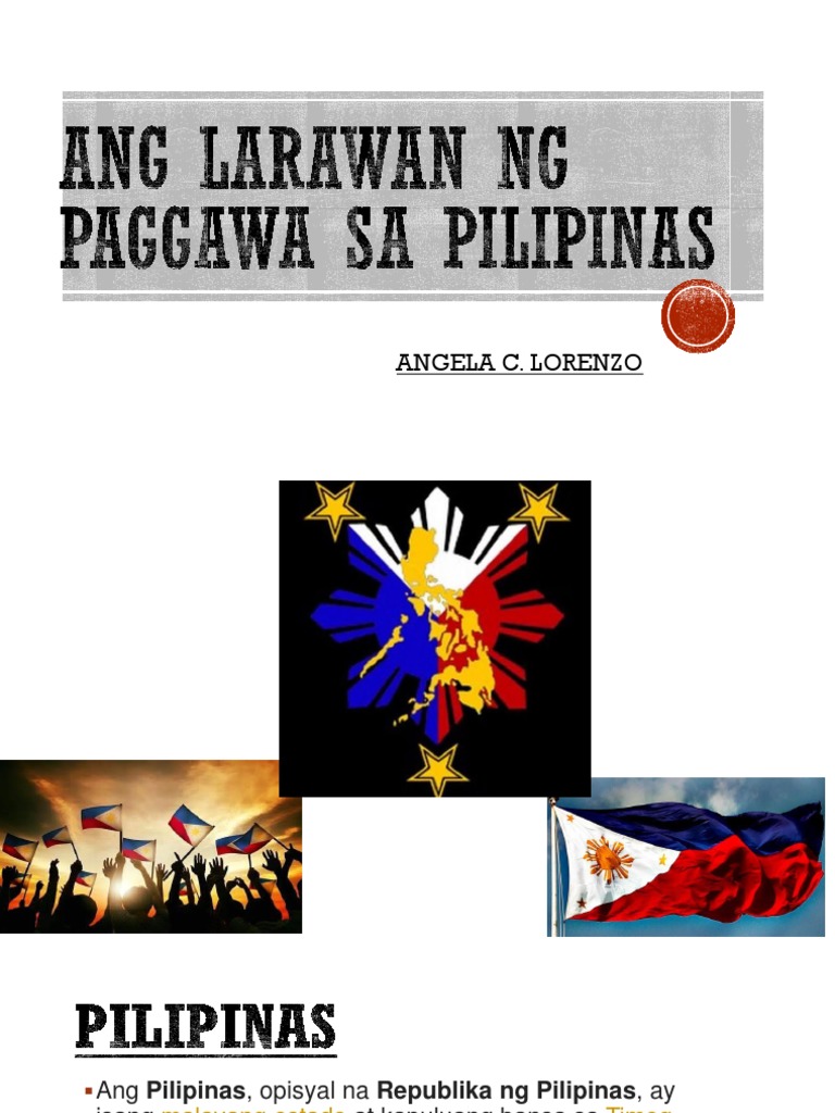 Larawan NG Paggawa Sa Pilipinas | PDF