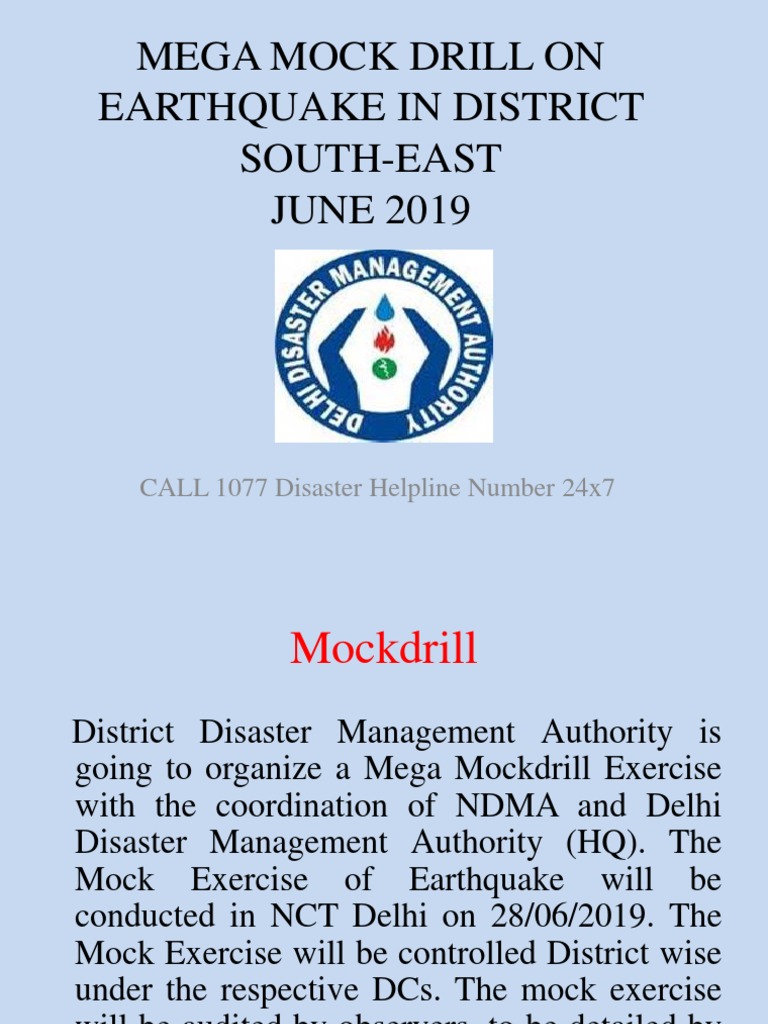Mega Mock Drill | PDF | Prevention | Public Services