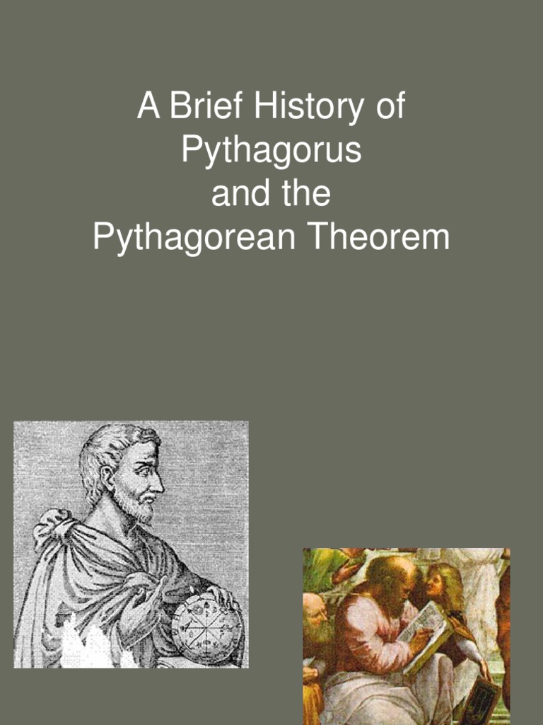 History of Pythagoras & Theorem | PDF