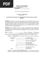 Sample Creation of BPOC EO | PDF | Peace | Justice