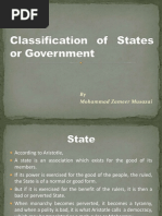 Aristotle Classification of Government | PDF
