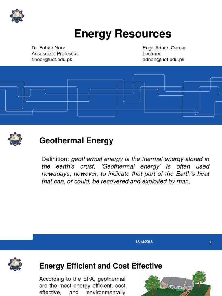Geothermal Energy M.sc. Energy 2018 | PDF | Geothermal Energy | Fossil ...