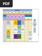 Time Table 2024 - 2025 | PDF
