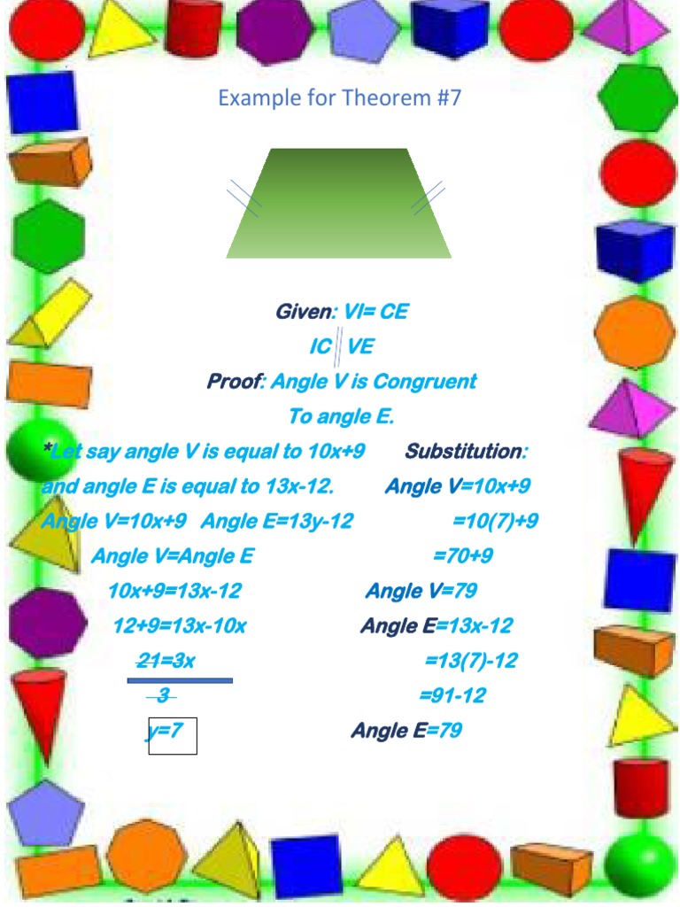 Example For Theorem #7: Given Proof Substitution | PDF