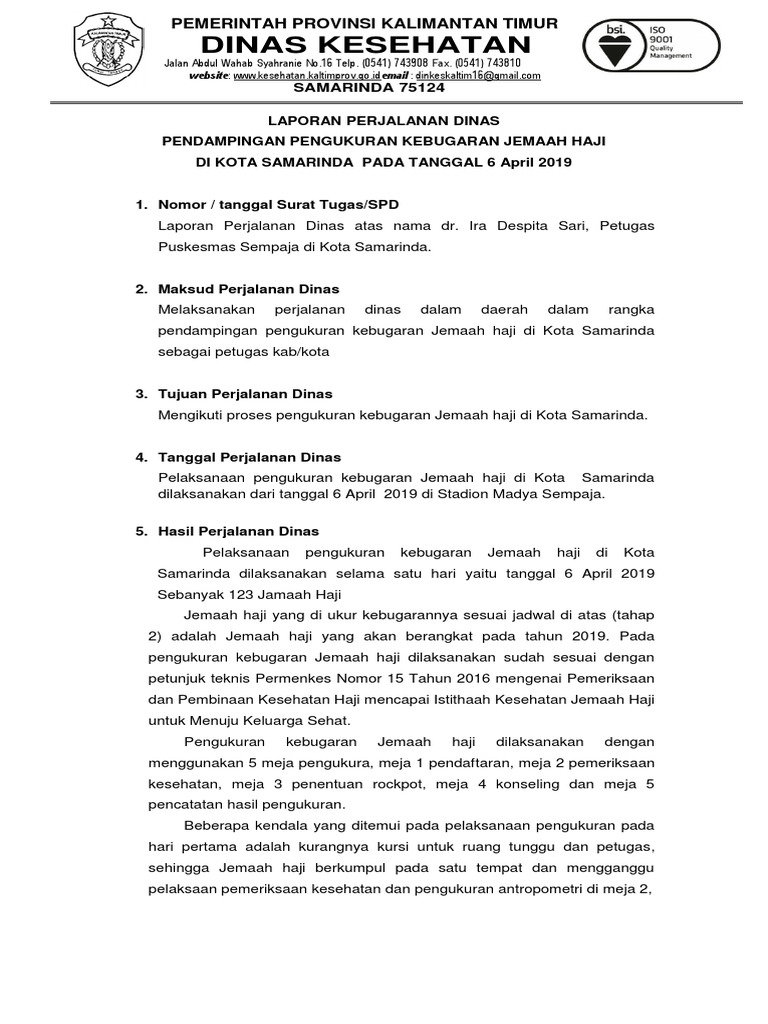 Format Lap Perjadin | PDF