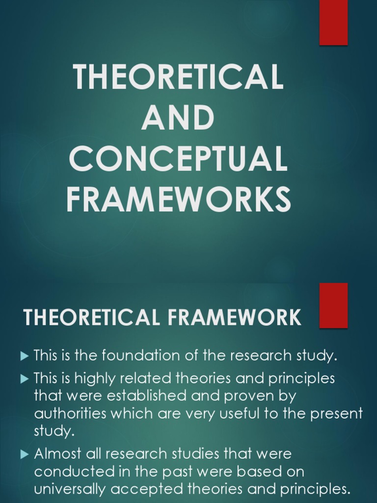 Theoretical and Conceptual Frameworks | PDF | Intention | Attitude ...