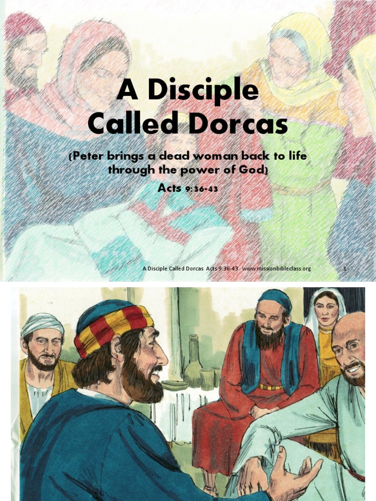 A Disciple Called Dorcas Visual Aid | PDF | Saint Peter | Disciple (Christianity)