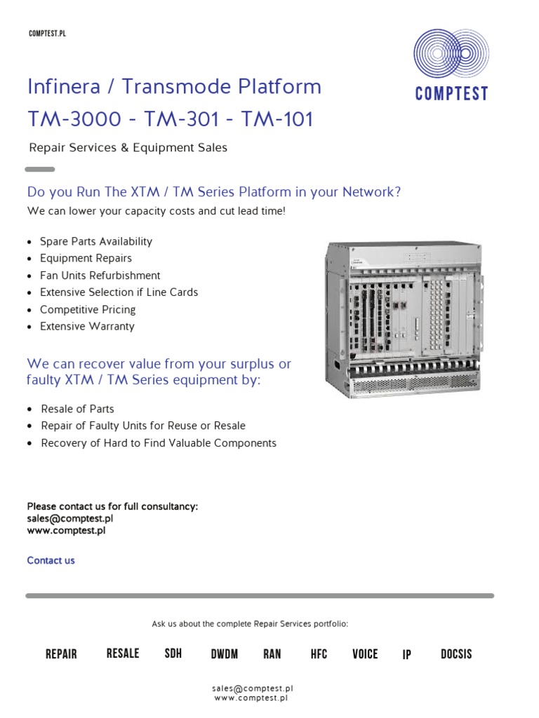 Infinera TM 3000 | Infrastructure | Information And Communications ...