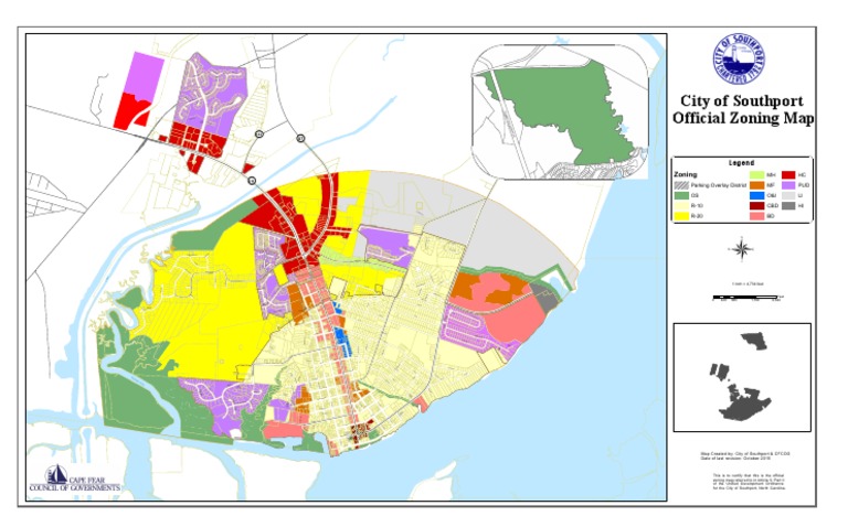 City of Southport Official Zoning Map: Legend | PDF