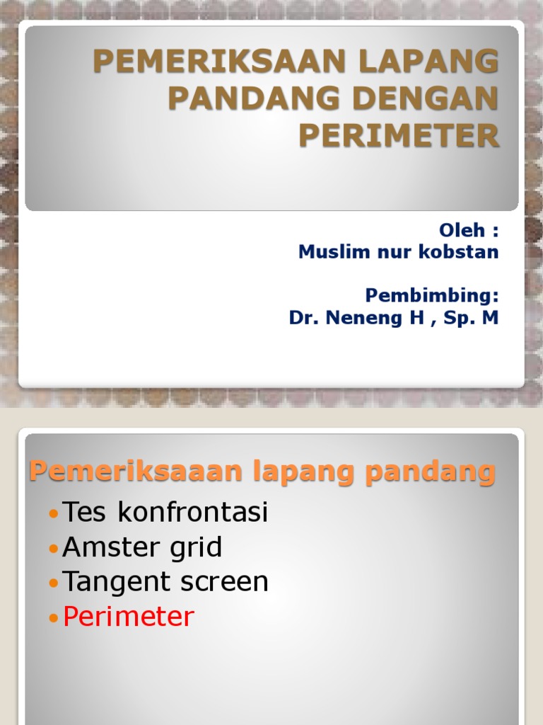 Pemeriksaan Lapang Pandang | PDF