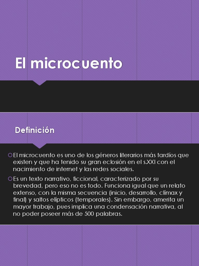El Microcuento | PDF