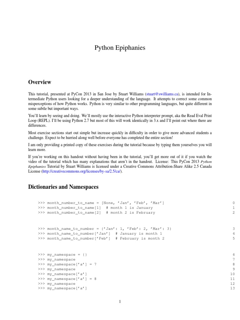 Advanced Python | PDF | Scope (Computer Science) | Namespace