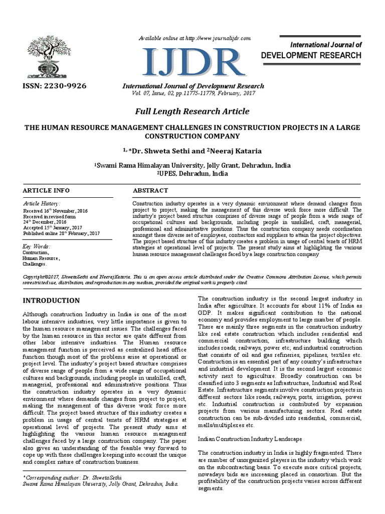 Full Length Research Article: ISSN: 2230-9926 | PDF | Work–Life Balance ...