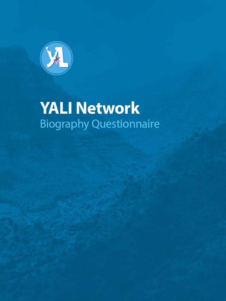 Yali Biography Questionnaire | PDF | Learning | Behavior Modification