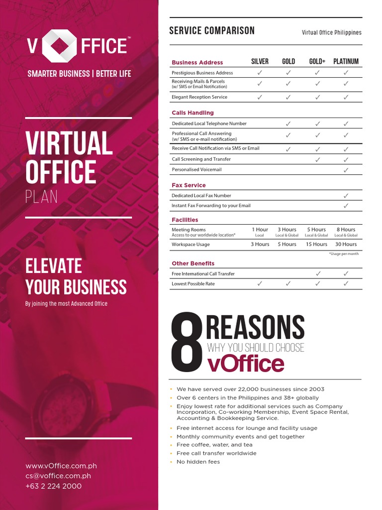 2018 Voffice Brochure Ph Fa Pdf Telecommunications Business