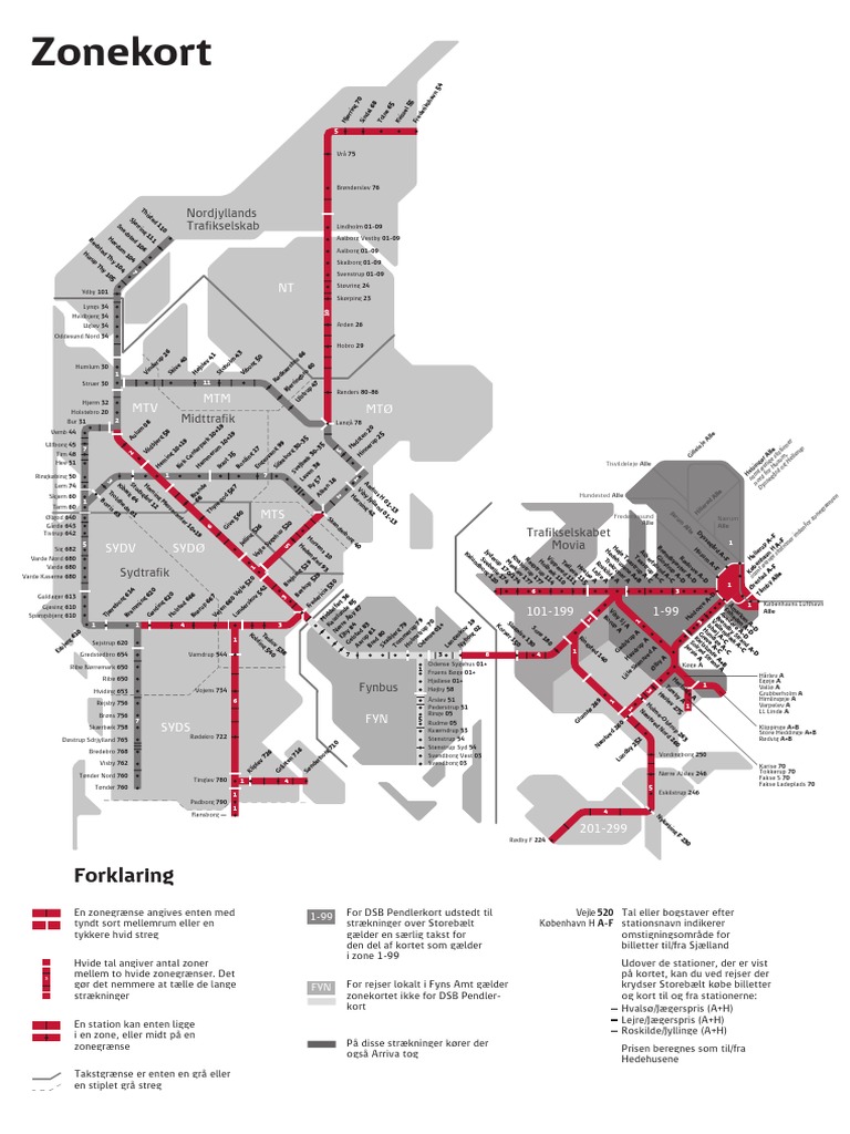 Copenhagen Zone Map Overview | PDF