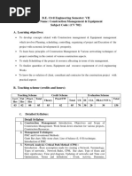 Civil Engineering Project Management Syllabus | PDF | Project ...