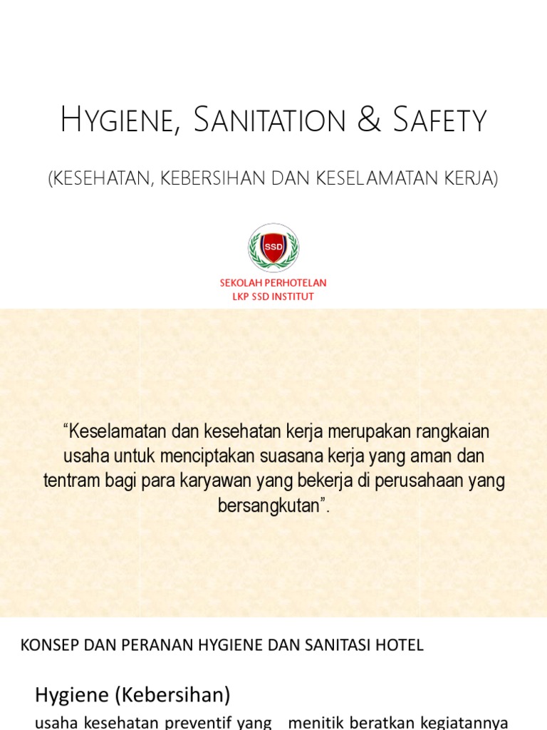 Hygiene & Sanitazion Hotel | PDF