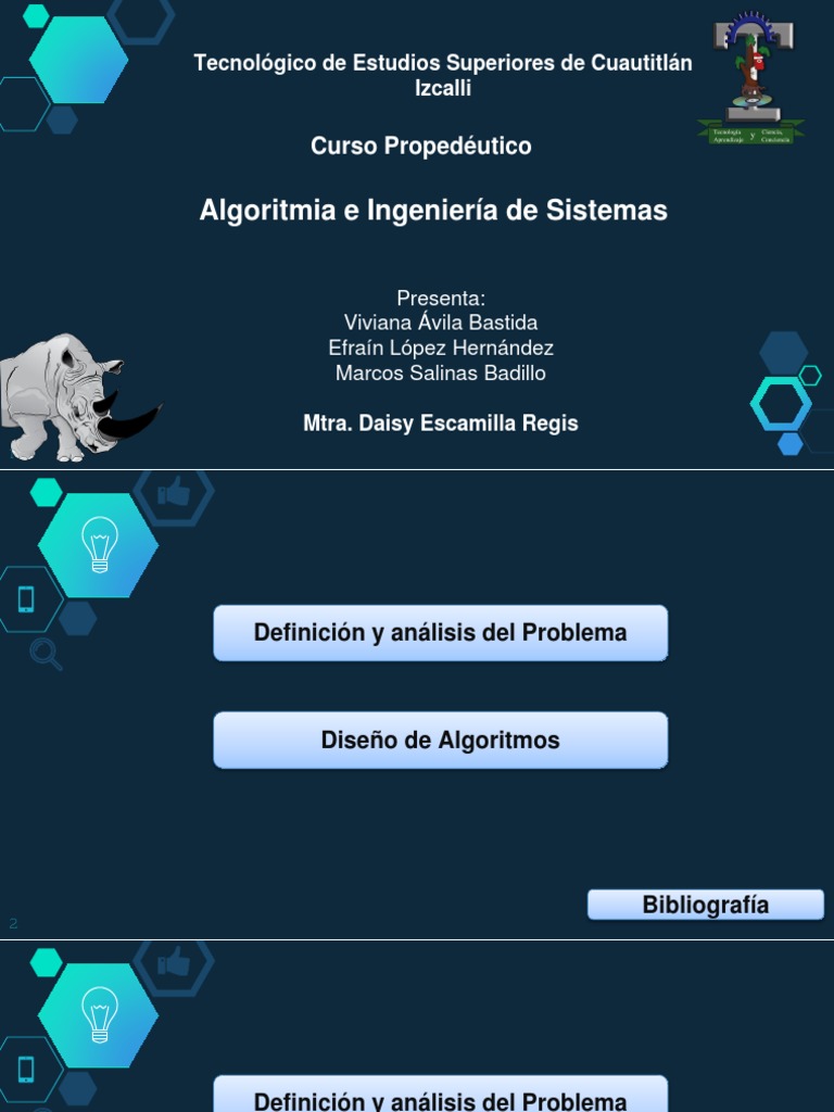 Algoritmia e Ingenieria de Sistemas - Propedéutico | PDF | Algoritmos | Programa de computadora