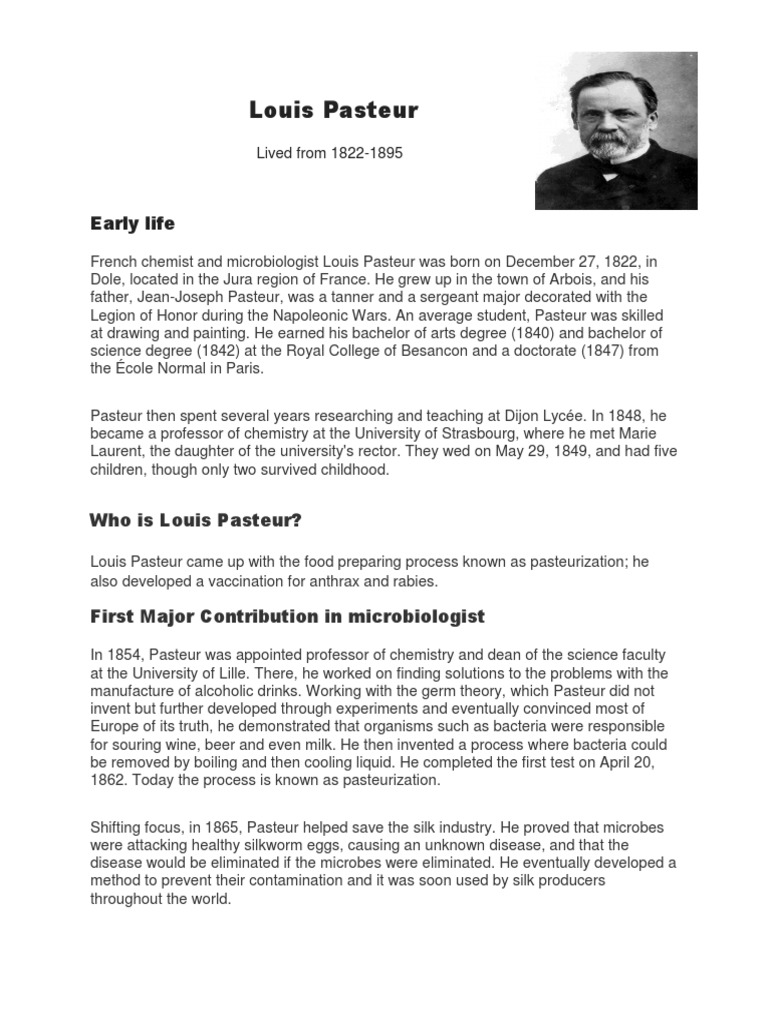 Louis Pasteur | PDF | Louis Pasteur | Fermentation