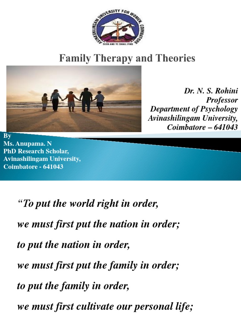 Family Therapy | PDF | Family Therapy | Psychotherapy