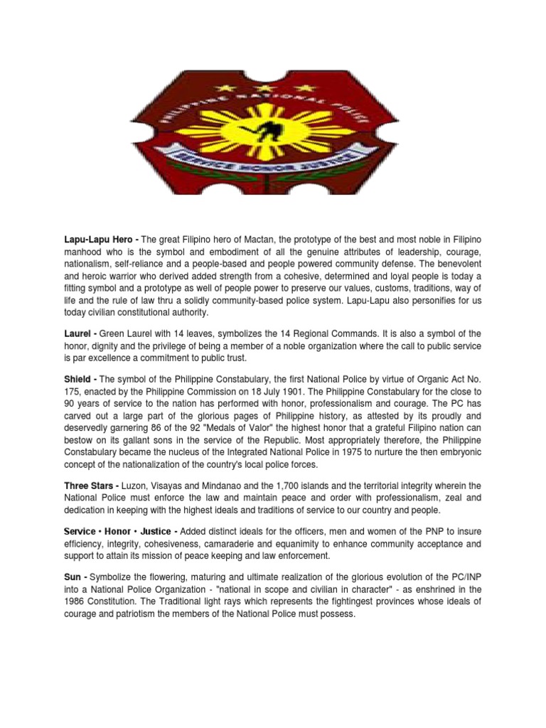 PNP Badge & Seal | PDF | Philippines | Government