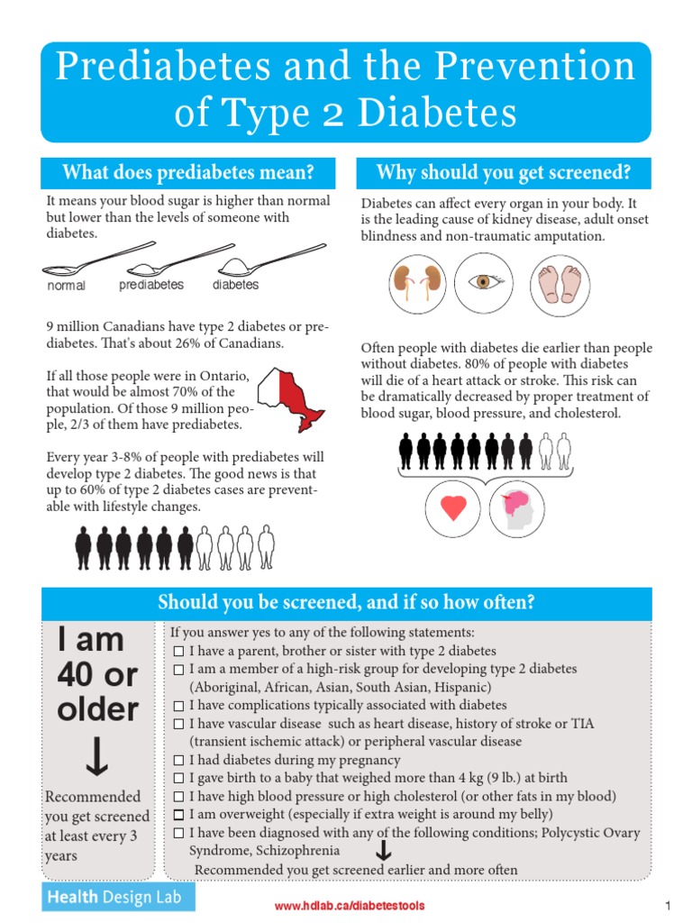 Prediabetes Counselling Aid | PDF | Prediabetes | Diabetes Mellitus